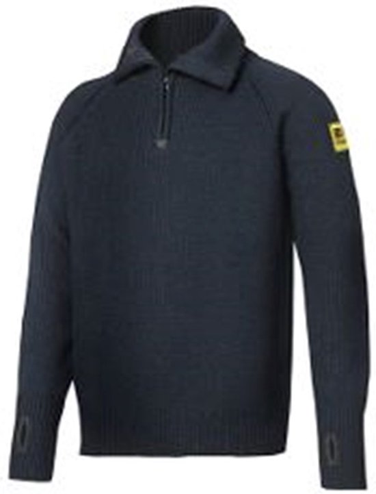 Snickers Workwear - 2905 - ½ Zip Wollen Sweater - XL | bol.com