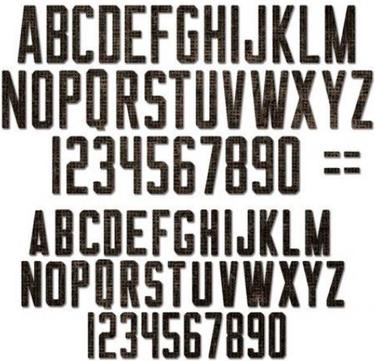 Sizzix Thinlits Die Set 73PK Alphanumeric Theory 665924 Tim Holtz | bol