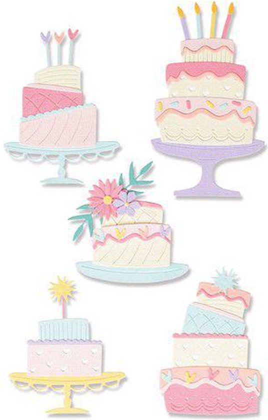 Sizzix Thinlits Die Set 10PK Build a Cake 665882 Olivia Rose | bol