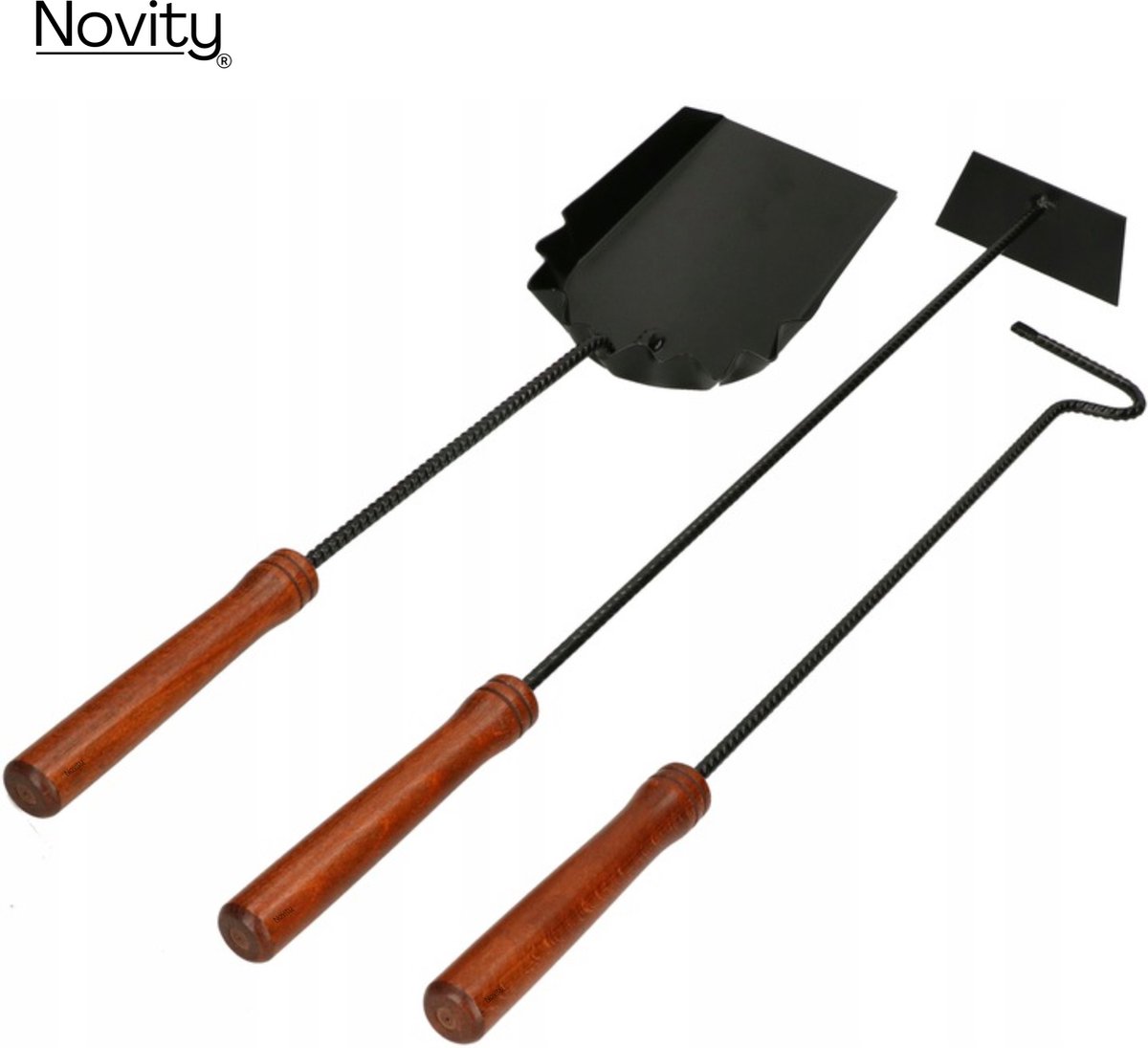 Novity® haardset 3-delig - haardstel - open haard gereedschap ...