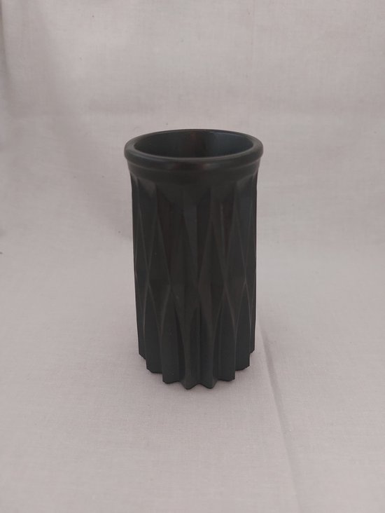 Bloemenvaasje - Klein Bloemvaasje - Zwart - 10 x 6 cm - Decoratief ...