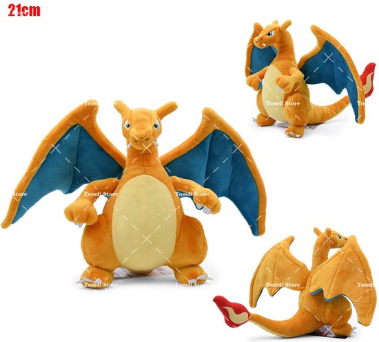 Pokémon charizard knuffel 21 cm - Pluche knuffel - charizard knuffel ...