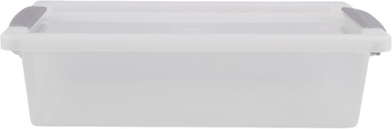 2 Stuks - Premium Opbergbox - 2.4 Liter Inhoud - Transparant | bol.com