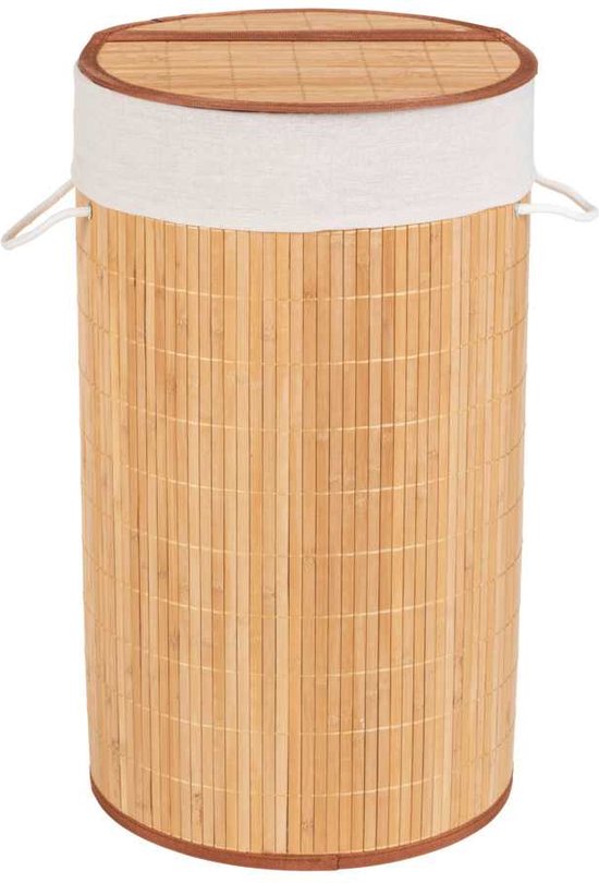 Wasmand Bamboe naturel wasmand, 55 l | bol