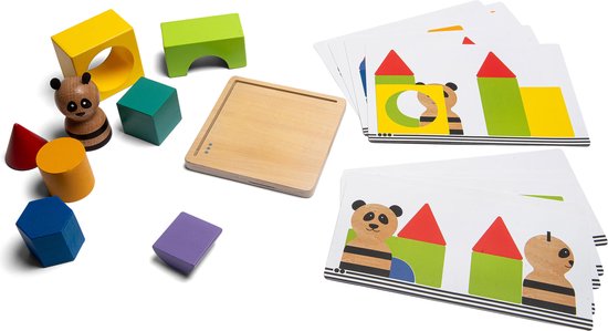 BS Toys Panda's Puzzel - FSC Hout - Vanaf 6 Jaar - 20 Puzzels - Train ...
