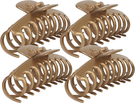 Haarklemmen - Haarclips - 4 Stuks - Haarklem - Haarklemmen Dames - Goud ...