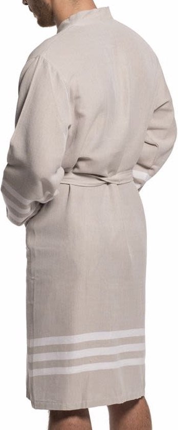 Hamam Badjas Bala Sultan Beige - XL - hamam kimono badjas - ochtendjas ...