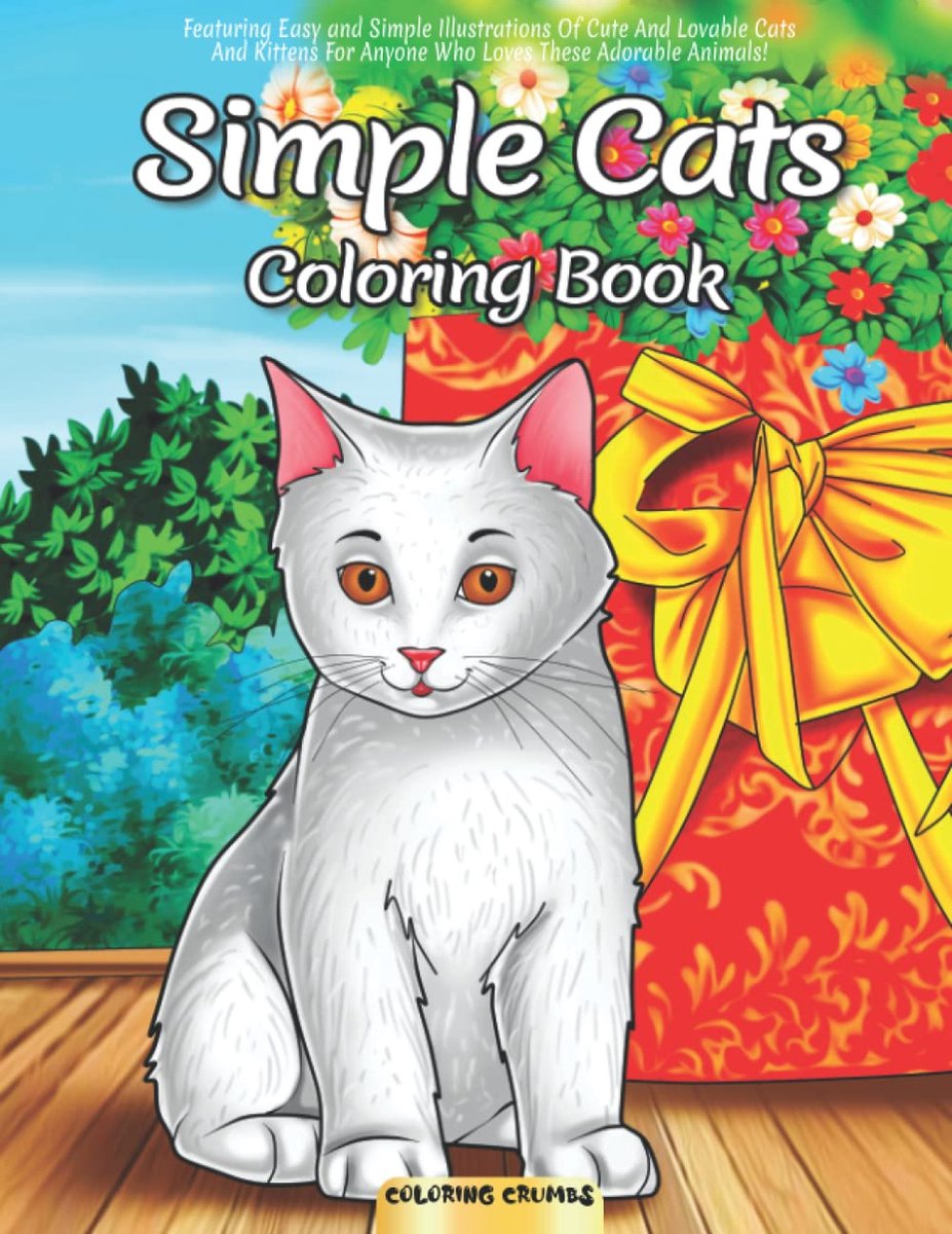 Simple Cats Coloring Book - Coloring Crumbs - Kleurboek voor ...