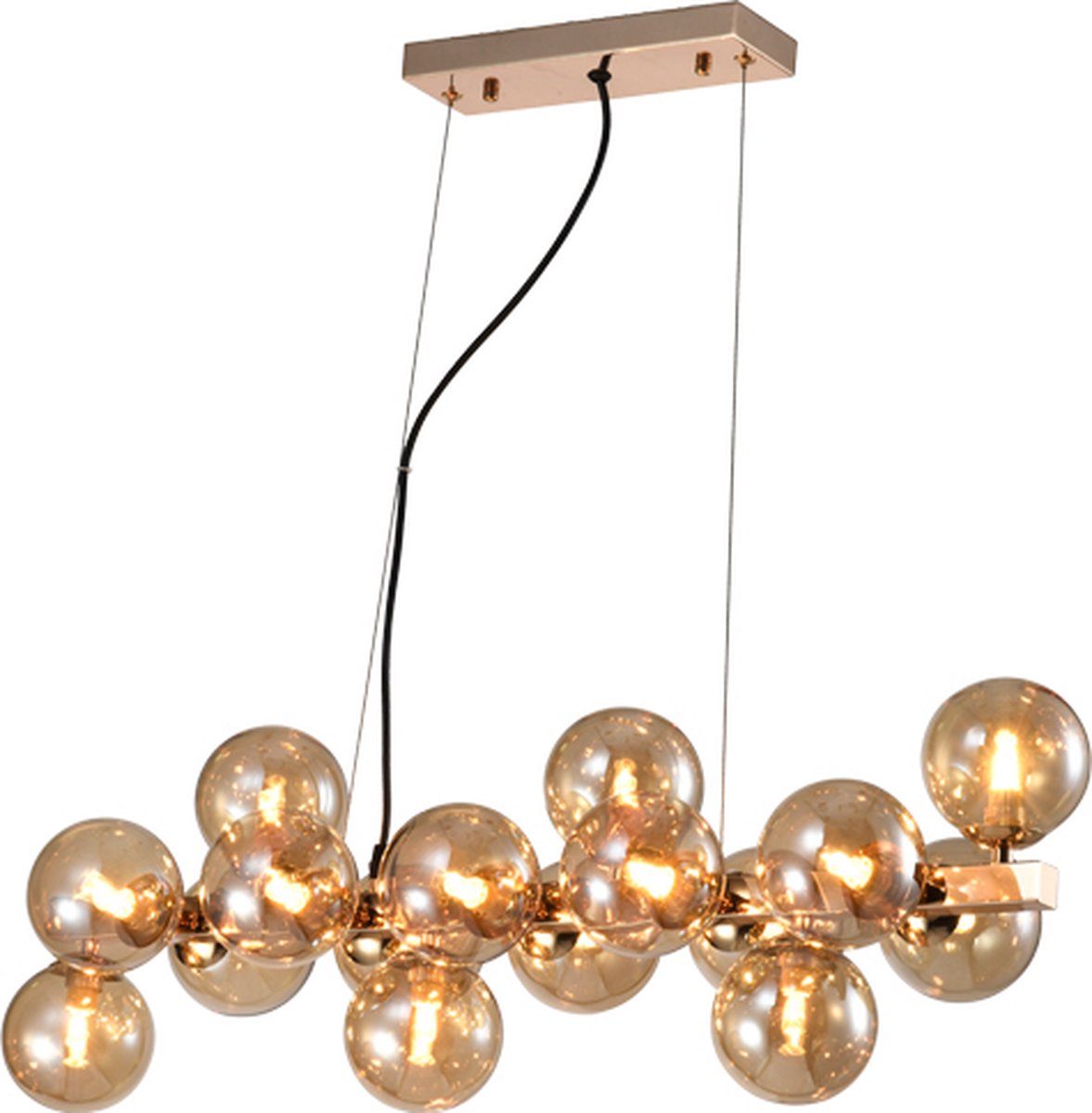 Luxe hanglamp goud 16-lichts - Sunita | bol.com