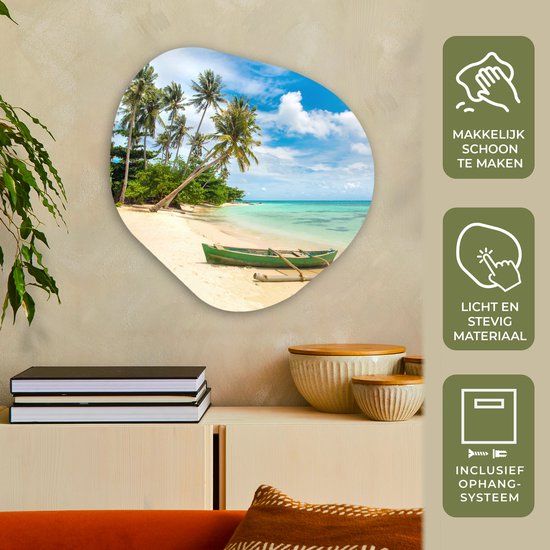 Organische Wanddecoratie- Kunststof Muurdecoratie- Organisch Schilderij - Strand -... | bol.com