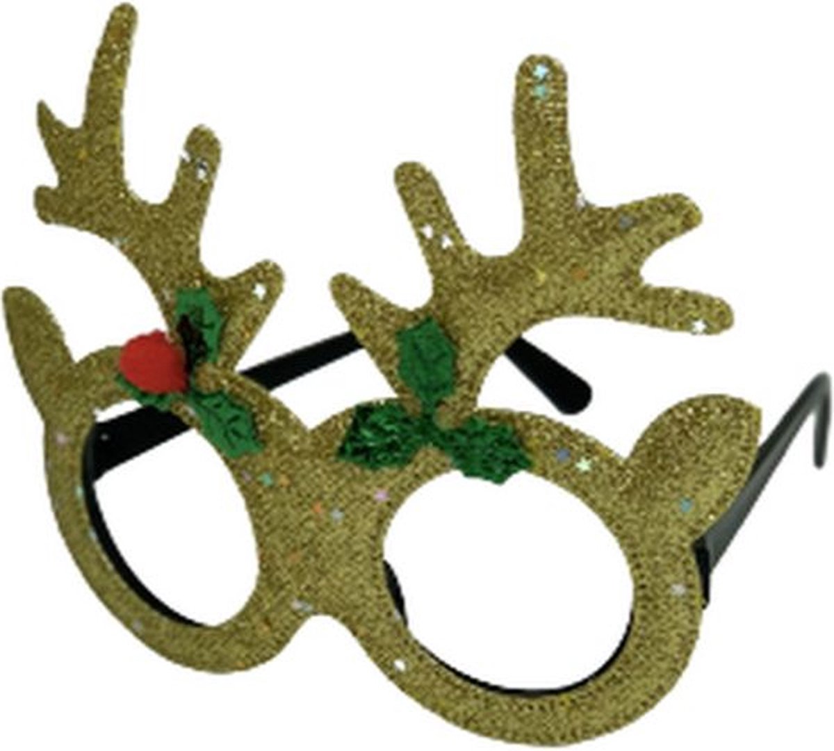 Foute Glitterbril Kerst Rendier - Kerstbril - Feest bril - Party bril ...
