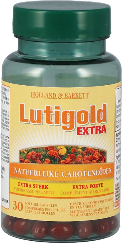 Lutigold Extra - Holland & Barrett - 30 Capsules - Supplementen | bol