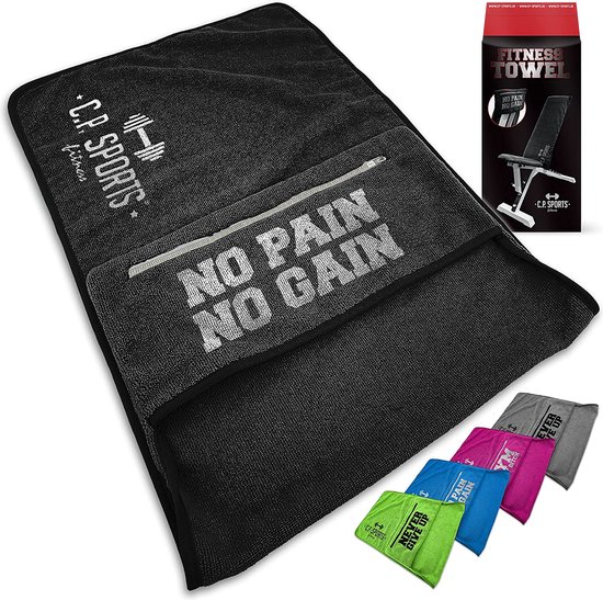 C.P. Sports Fitness handdoek handdoek microvezel | fixatie + tas met ...