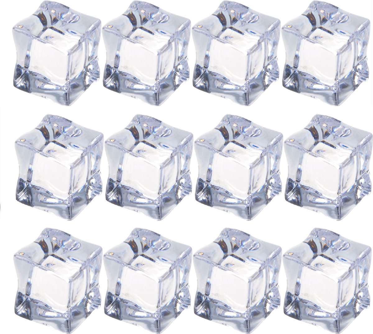50 Stuks - Heldere Nep IJsblokjes - Decoratieve Acryl IJsblokjes ...