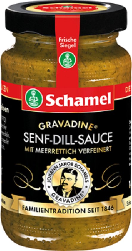 Schamel Gravadine Mosterd Dille Saus - 6 x 140ml Dienblad | bol.com