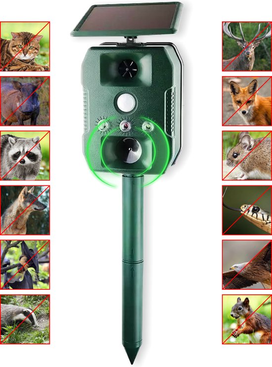 Solar Energy Animal Repellent - Kattenverjager - Kattenschrik - Dieren ...