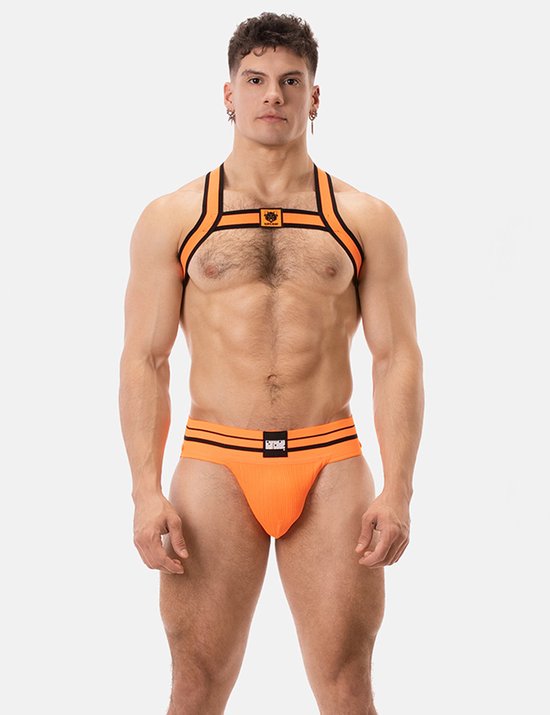 Barcode Berlin Multipack 1x Andreus Jockstrap + 1x Colin Harness Orange-Black - MAAT S... | bol