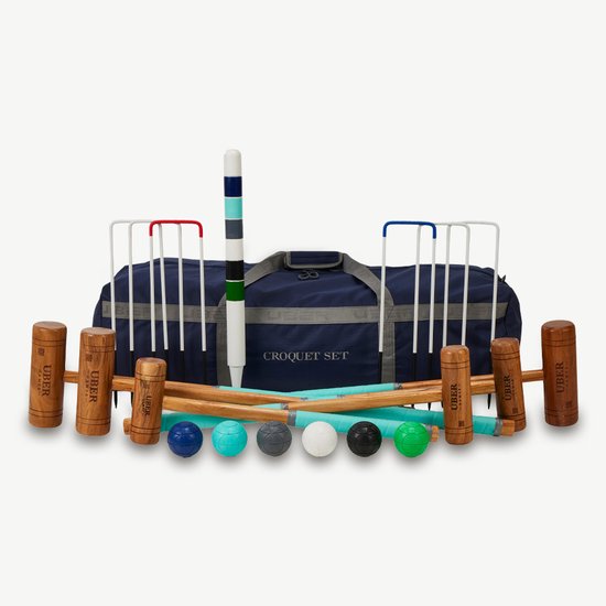 Top Croquet set - Hardhout - voor hele familie 6 persoons Luxe Tas ...