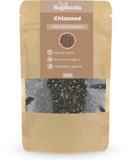 Supfoods Chiazaad 100% Biologisch - 250gram - Chiazaad is Rijk aan ...