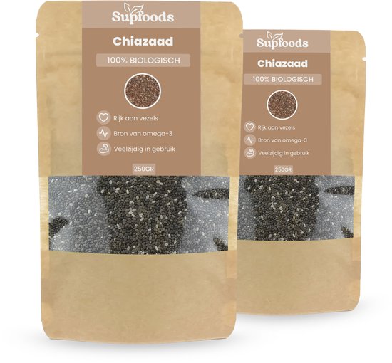 Supfoods Chiazaad 100% Biologisch - 500gram - Chiazaad is Rijk aan ...