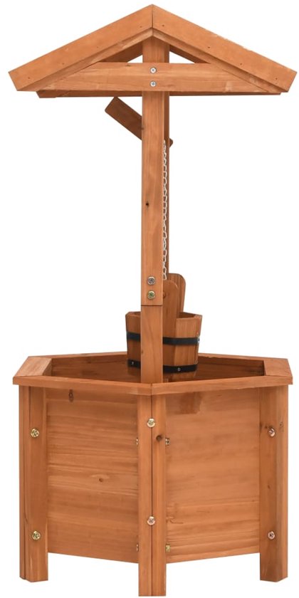 FIONERA Plantenbak wensput 40x40x84 cm vurenhout | bol