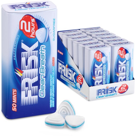 Frisk Clean Breath Peppermint Suikervrij 1x12stuks | bol