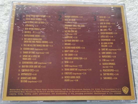 Fleetwood Mac ‎– 50 Years - Don't Stop (2018) (Deluxe Edition) 3CD ...