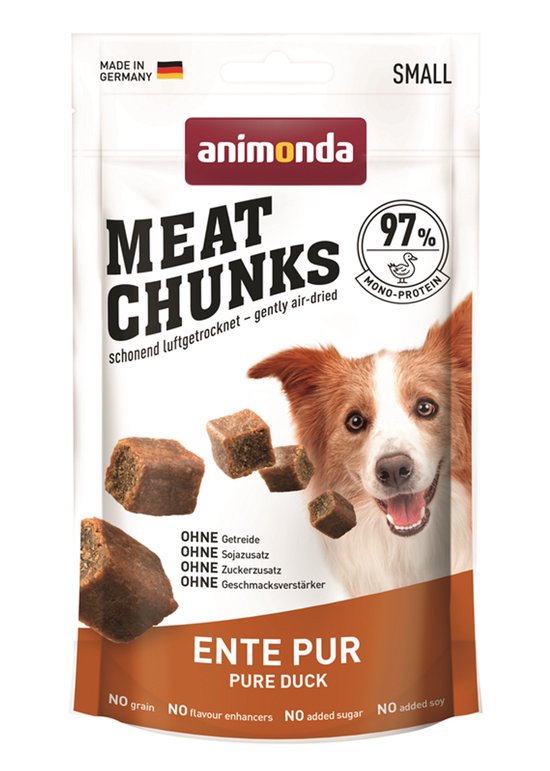 Animonda Dog - Snack Vleesbrokjes 8x60g verpakking van 6 - pure eend | bol