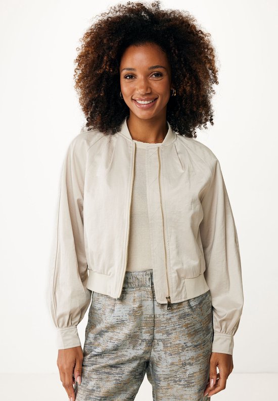 Mexx Cropped Bomber Sand - Dames - Maat Xs | bol