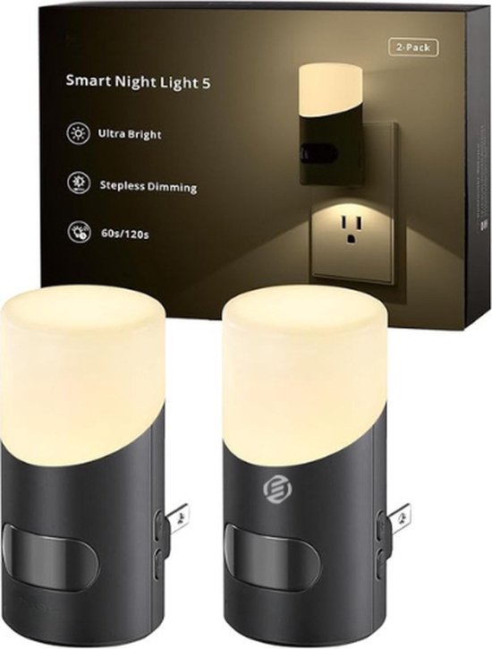 Equivera Stekkerlamp met Bewegingssensor - Stekkerlamp met ...