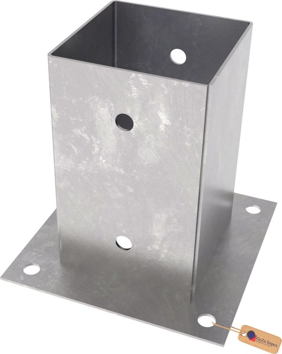 GEZU IMPEX Paalhouder met plaat 71 x 150 mm Thermisch Verzinkt | bol