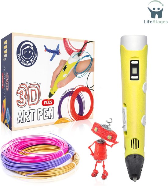 LifeStages - 3D Pen Starterspakket - 3D Pen Plus Kit - PLA-filamenten ...