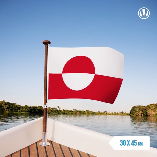Vlag Groenland 30x45cm | bol