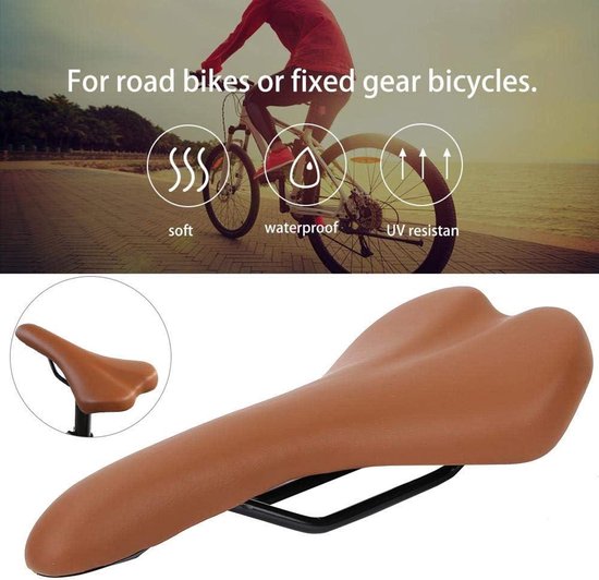 Fietszadel PU fietsstoel - fietskussen voor mountainbike - fietsaccessoires . | bol