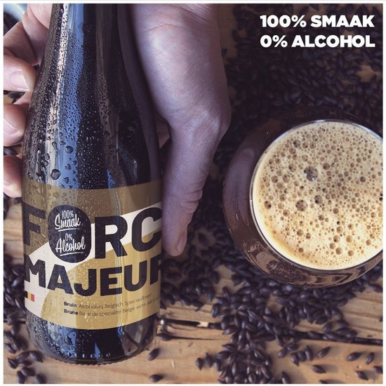 Force Majeure - Bruin - Alcoholarm bier - 24x33cl | bol