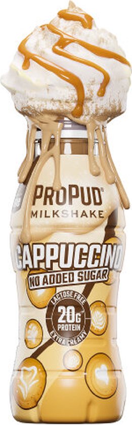 Propud protein milkshake - 8 shakes van 330ml - smaak: Cappuccino | bol
