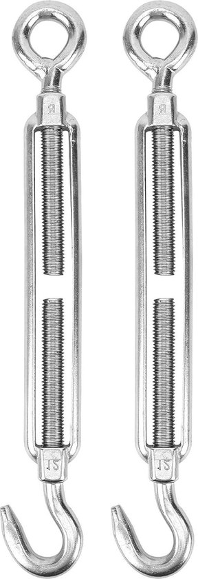 Spanschroef Oog-Haak 2 STUKS | Draadspanner Zeef M12 Rvs - Chain ...