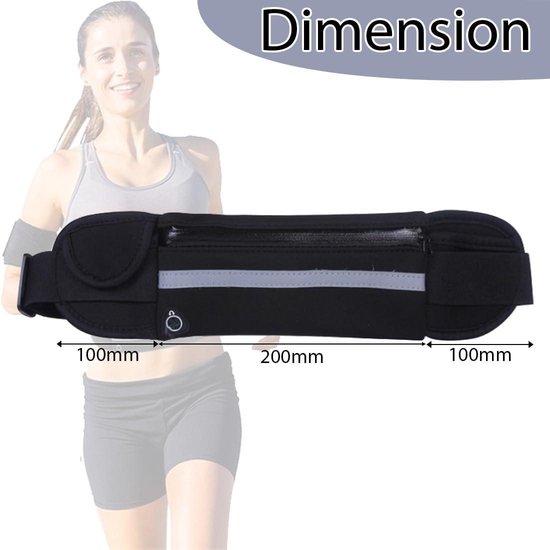 Veilige heuptas RFID-portemonnee waterdicht verstelbaar - verborgen ...