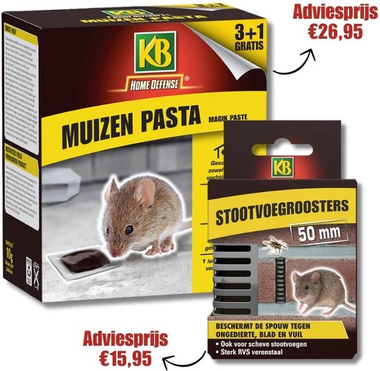 KB Home Defense - Muizenlokdoos Magik Paste 4 stuks en ...