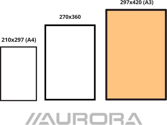 Aurora Tekenblok - Bristol - Glad Tekenpapier - 297 mm x 420 mm - A3 - 210g - 20 Vel | bol