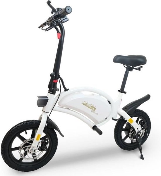 Elektrische loopfiets - URBANGLIDE - FIETS 140 WIT - 36V - 350W ...