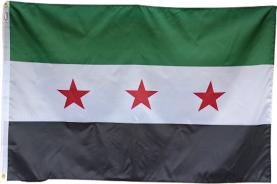 Trasal - vlag Syrië - syrische vlag – 150x90cm | bol