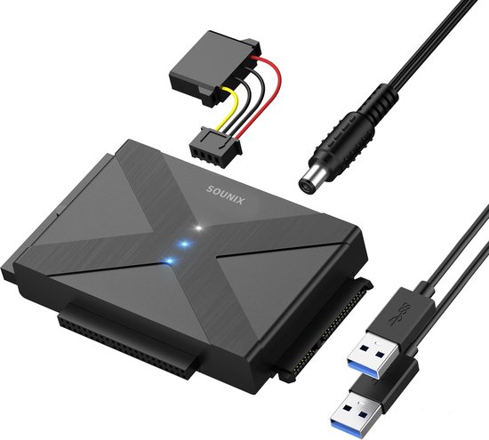Sounix USB 3.0 naar 2.5&3.5 inch SATA III&IDE - harde schijf adapter ...