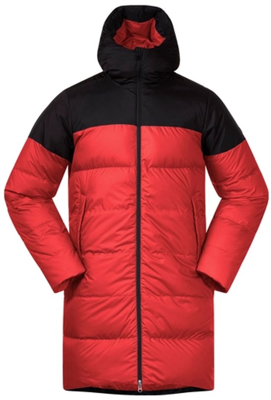 Jas Bergans Unisex Oslo Down Parka Red Sand Black-XXS | bol