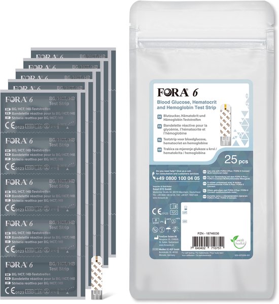 FORA 6 Connect 6-in-1 Starter Pack (mmol/l) - Special Edition (Paars) | bol