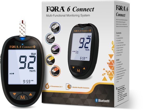 FORA 6 connect glucosemeter - mg/dl (Multi-parameter) | bol