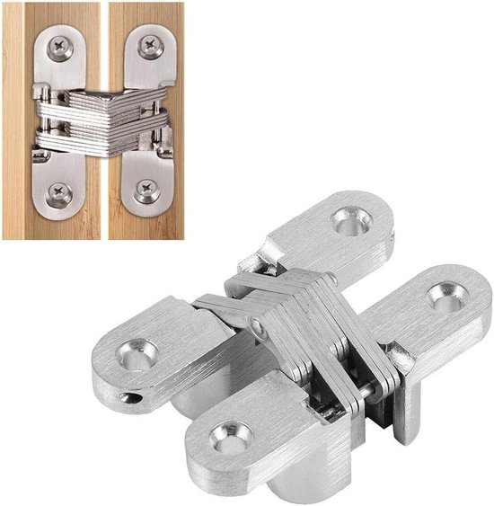 Zinc Alloy Hidden Cross Hinges - Folding Door Hinge for Household Door ...