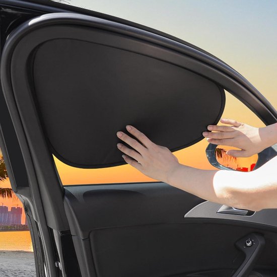 Zijruit Zonnescherm voor Auto - Glazen Zonnescherm Set van 2 ...