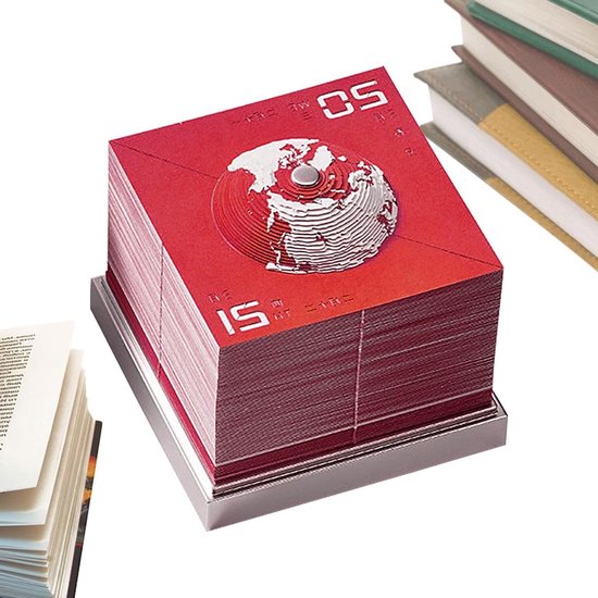 Earth Model Desk Calendar - Tear Away 3D Paper Sculpture - Panoramic ...