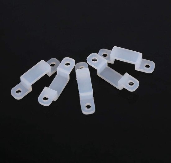 Silicone Holder Clip for Attachment 3528 5050 RGB LED Strip Light Cord ...